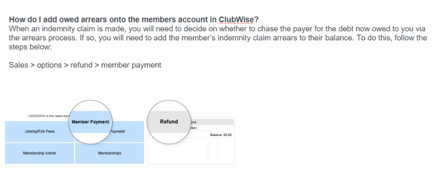 CW UK What is an indemnity claim and how do I recharge a member