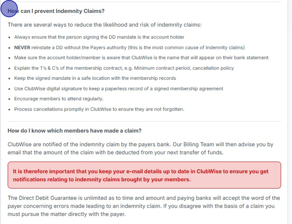CW UK What is an indemnity claim and how to recharge the member