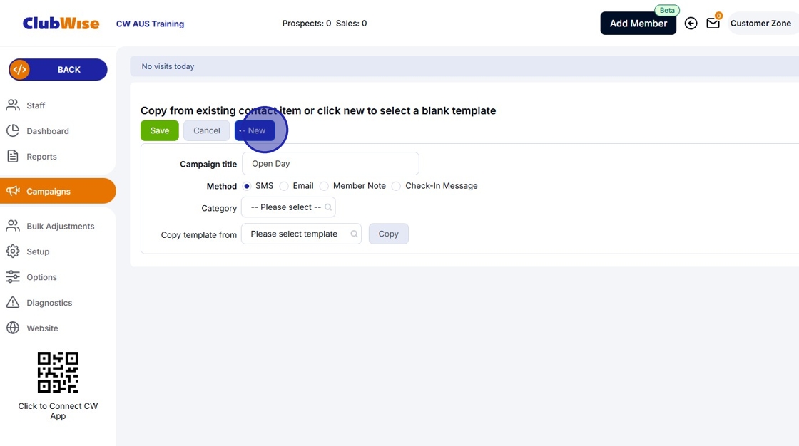 CW UK Campaign Manager - Create an SMS Campaign and View SMS Replies Aus