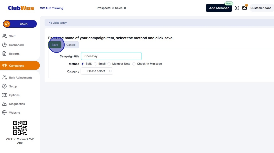 CW UK Campaign Manager - Create an SMS Campaign and View SMS Replies Aus