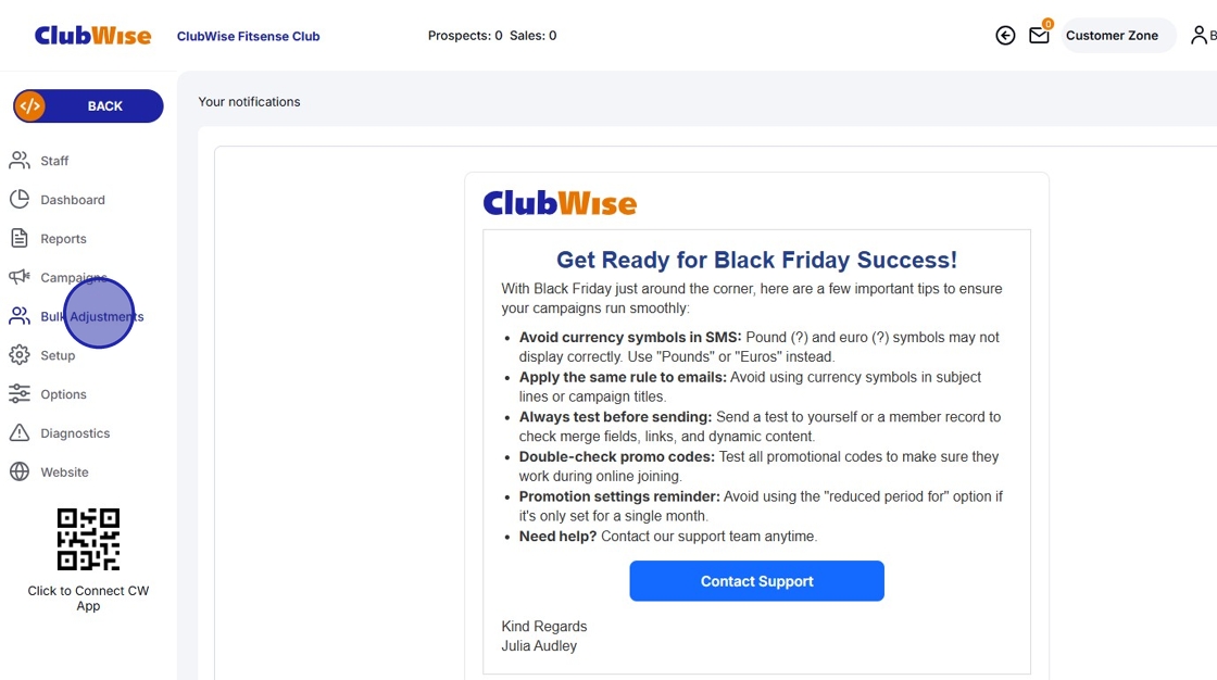 CW UK Members - How to process a bulk freeze